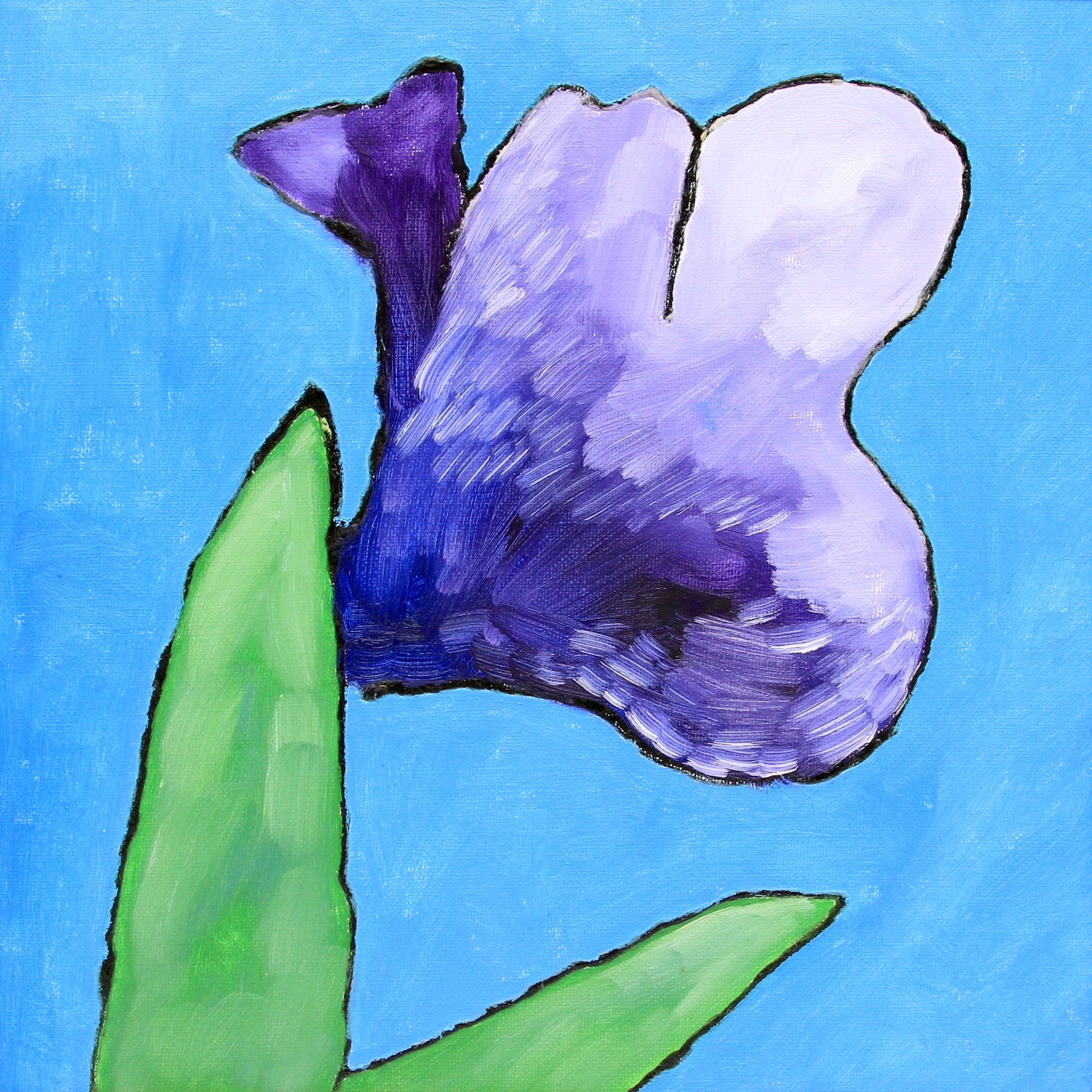Small Flag Iris - Oil on canvas | Richard Spare